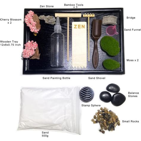 Snagshout Aovoa Zen Garden For Desk Japanese Zen Garden Kit With