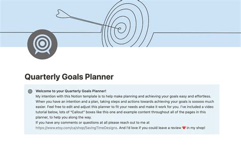 Notion Template Gallery Quarterly Goals Planner