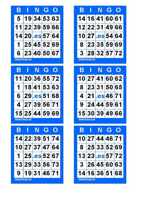 Cartones Bingo Bolas Pdf Cartones De Bingo Cartas De Bingo Bingo