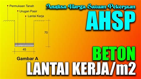 Ahsp Beton Lantai Kerja M Rab Youtube