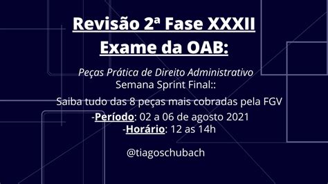 Revis O Fase Xxxii Exame Da Oab Pe As Pr Ticas Direito