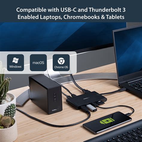 StarTech USB C Multiport Adapter USB Type C Mini Dock With HDMI
