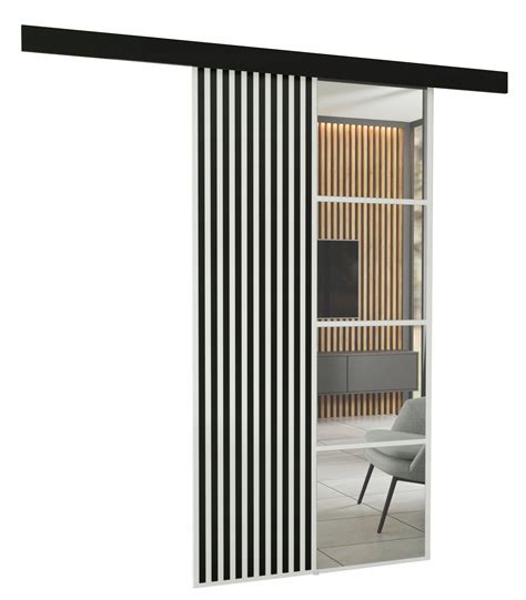 Drzwi przesuwne naścienne ZOLI 100 lamele z maskownicą KIER FURNITURE