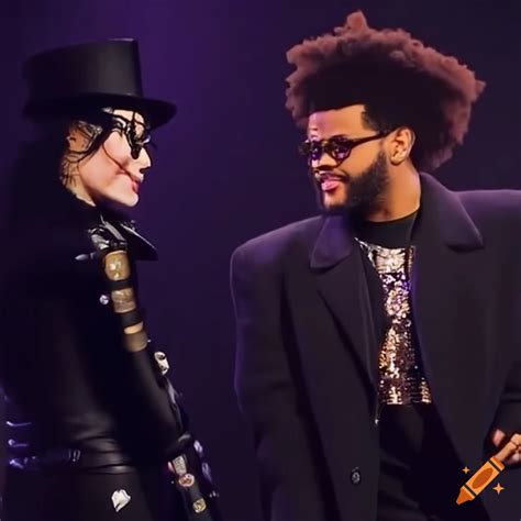 Michael Jackson And The Weeknd On Craiyon