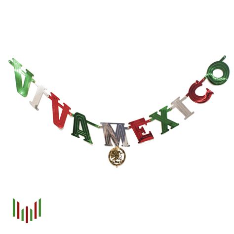 Letrero VIVA MÉXICO Fiestas Patrias Papel Picado Magicel