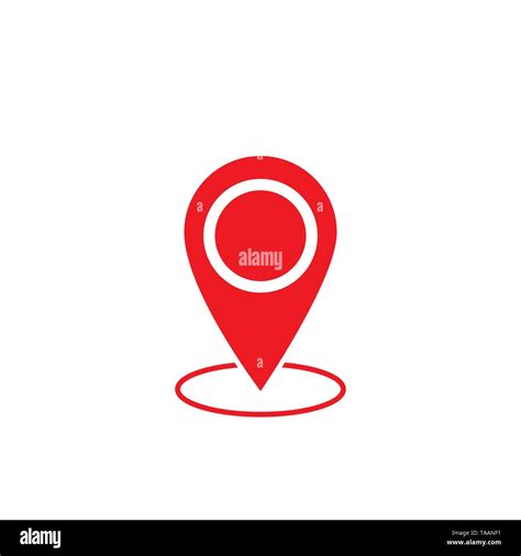 Mapa rojo icono de pin Ubicación rojo marca signo símbolo de destino