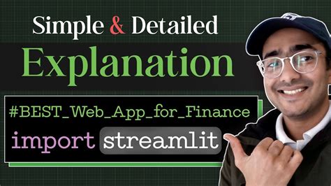 How To Use Streamlit Finance Streamlit Python Tutorial New Research