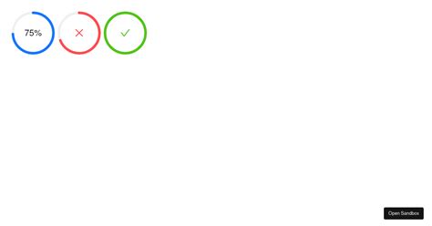 Circular Progress Bar Antd Codesandbox