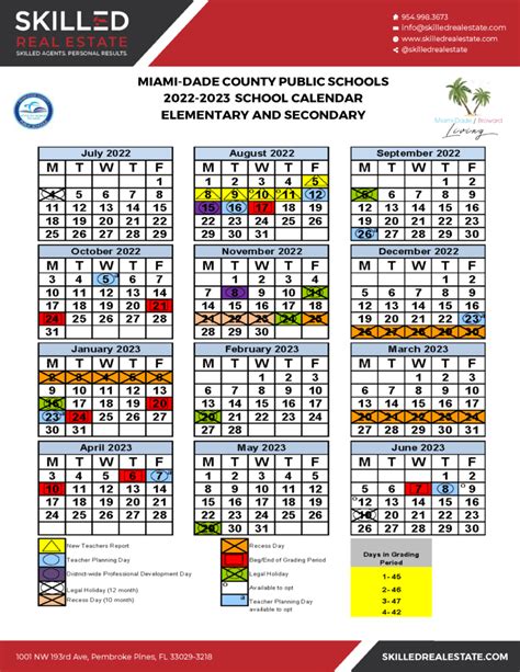 Summer School Schedule Miami Dade Calendar Mina Suzann