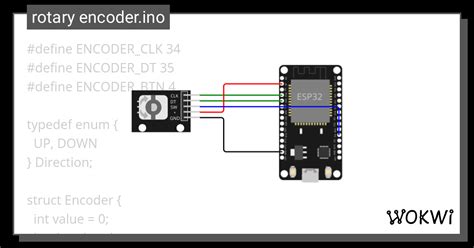 esp32 rotary encoder menu wokwi esp32 stm32 arduino s