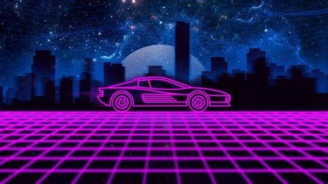 Retro Neon Car Wallpapers Wallpaper Cave