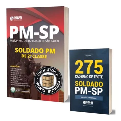 Apostila Pm Sp Soldado Pm Livro Quest Es Mercadolivre
