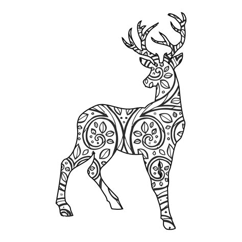 Mandala Deer Coloring Pages Mandalas World