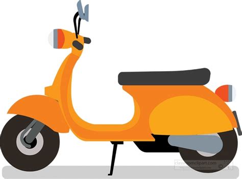 Vespa Scooter Vector Clipart 416197 At Graphics Factory Clip Art