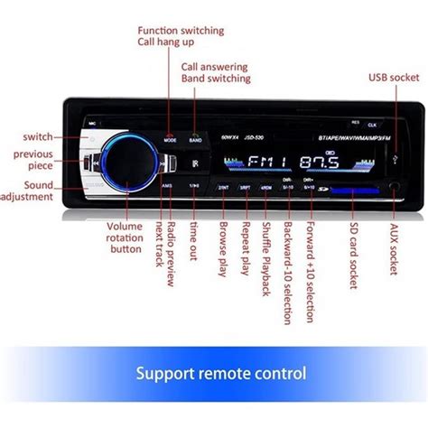 Xiaofeng Doubao 12 V Evrensel Araba Mp3 Araba Stereo Fm Aux Fiyatı