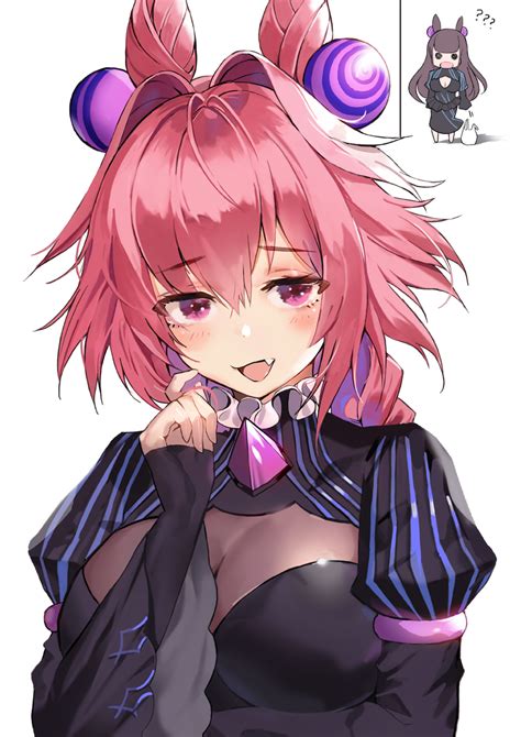 Safebooru 2girls Astolfo Fate Bangs Black Dress Blush Braid Breasts Brown Hair Chibi Chibi