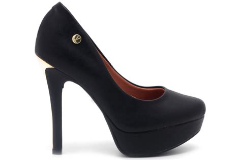 Scarpin Vizzano Pelica Salto Alto Meia Pata 1830601