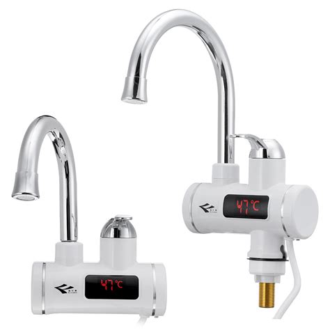 3000W Electric Heating Water Tap Temperature Display Hot Water Heater