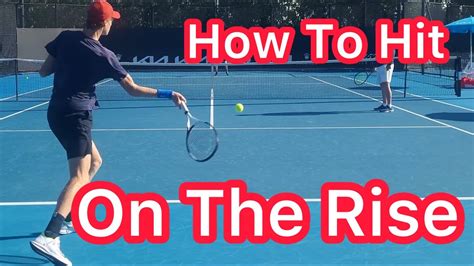 How To Hit On The Rise Forehands Jannik Sinner Tennis Swing Timing