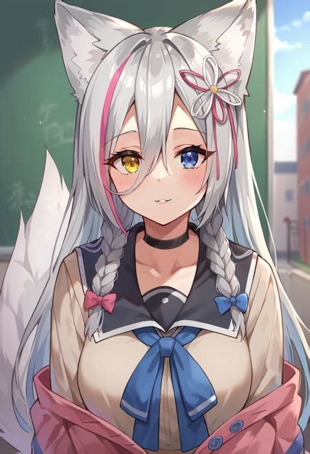 AI Art Model Hinagiku Ronomiya 狼ノ宮ヒナギク Vtuber Pony PixAI