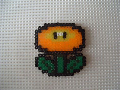 Mario Fire Flower Bead Sprite By Topgun On Deviantart
