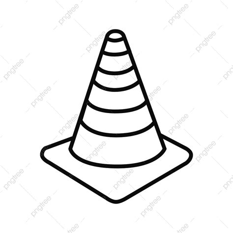Orange Traffic Cone Clipart Hd PNG Traffic Cone Line Icon Vector
