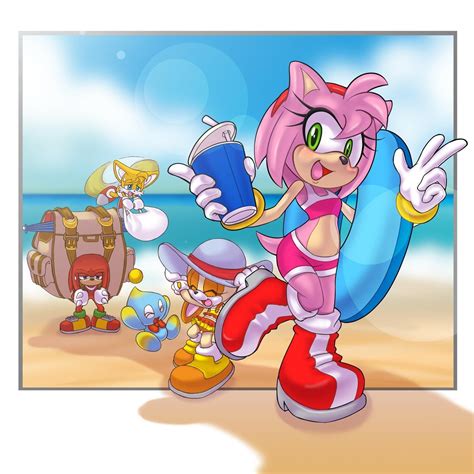 Tails And Knuckles Helping The Girls Carrying Their Stuff Sonic The