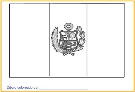 Bandera Del Pais De Peru Para Colorear Y Pintar Dibujo Views