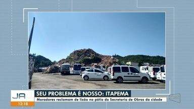 Jornal do Almoço SC Blumenau Seu problema é nosso Lixão no pátio