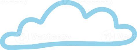 Cute Cloud Illustration For Design Element Png