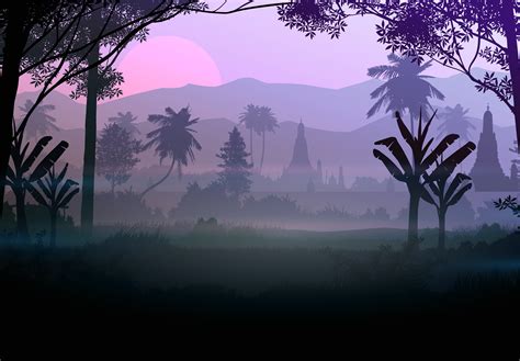 Silhouette Forest Wallpaper Arthatravel