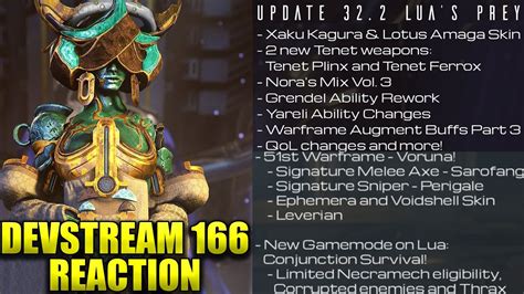 Warframe Baruuk Prime Voruna Grendel Rework Devstream 166 Live