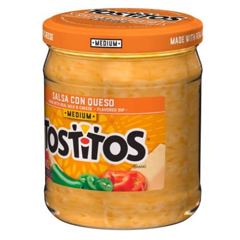 Tostitos Medium Salsa Con Queso Dip 15 Oz Frys Food Stores