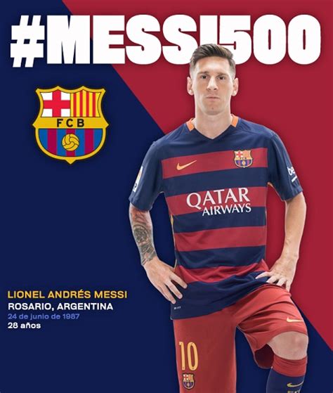 500 partidos de Leo Messi infografía para la historia