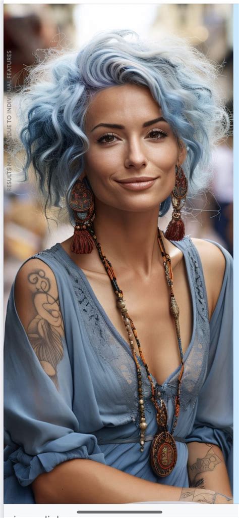 Purple Grey Hair Grey Curly Hair Long Gray Hair Bohemian Hairstyles
