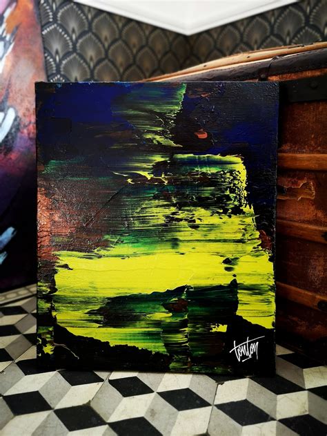 Acrilico Su Tela Pittura Astratta Contemporanea Etsy
