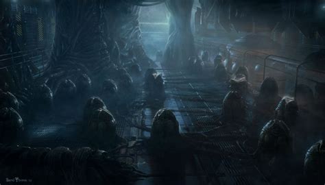 Marine Space Station Alien Parasite Movie