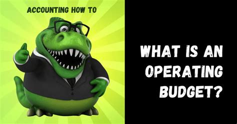 What Is An Operating Budget Accounting How To