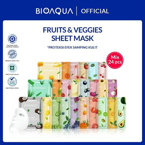 Jual BPOM BIOAQUA Sheet Mask Hydrating Essence Face Mask Brightening