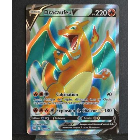 Carte Pokémon Dracaufeu V 220 PV 153 172 EB09 Stars Étincelantes NEUF