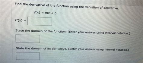solved find the derivative of the function using the