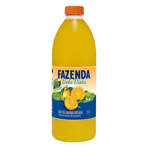 Suco Integral Laranja Fazenda Bela Vista Garrafa L P O De A Car