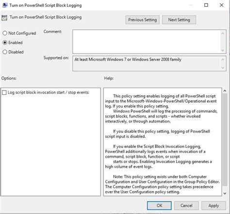 Powershell Logging Auditing Active Directory