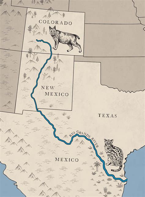 Rio Grande River Usa Map Allene Madelina