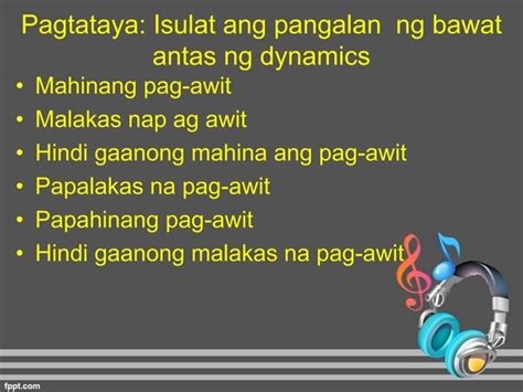 Antas Ng Dynamics Sa Musika Nakikilala Ang Ngalan At Simbolo Ng Antas
