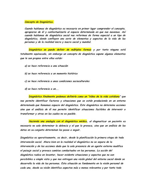 Calam O Concepto De Diagn Stico