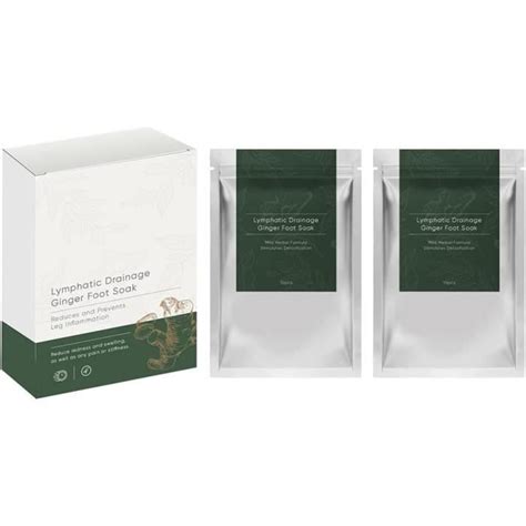 Drainage Lymphatique Bain De Pieds Au Gingembre Patch De
