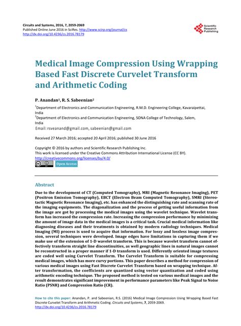 pdf medical image compression using wrapping based fast discrete curvelet transform and