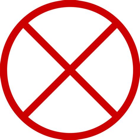 Forbidden Symbol Free Stock Vectors