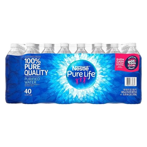 Nestle Pure Life Purified Water Ounce Bottles Pack Walmart
